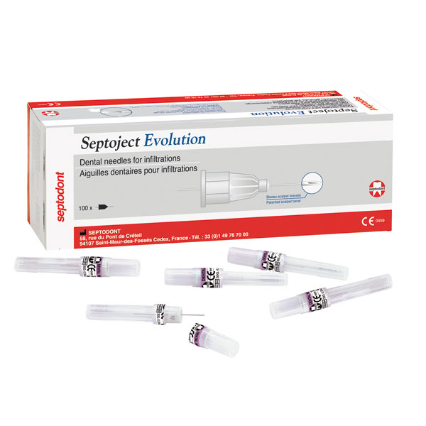AGUJAS SEPTOJECT EVOLUCION 27G 0,4x16mm | Dental Regueiro